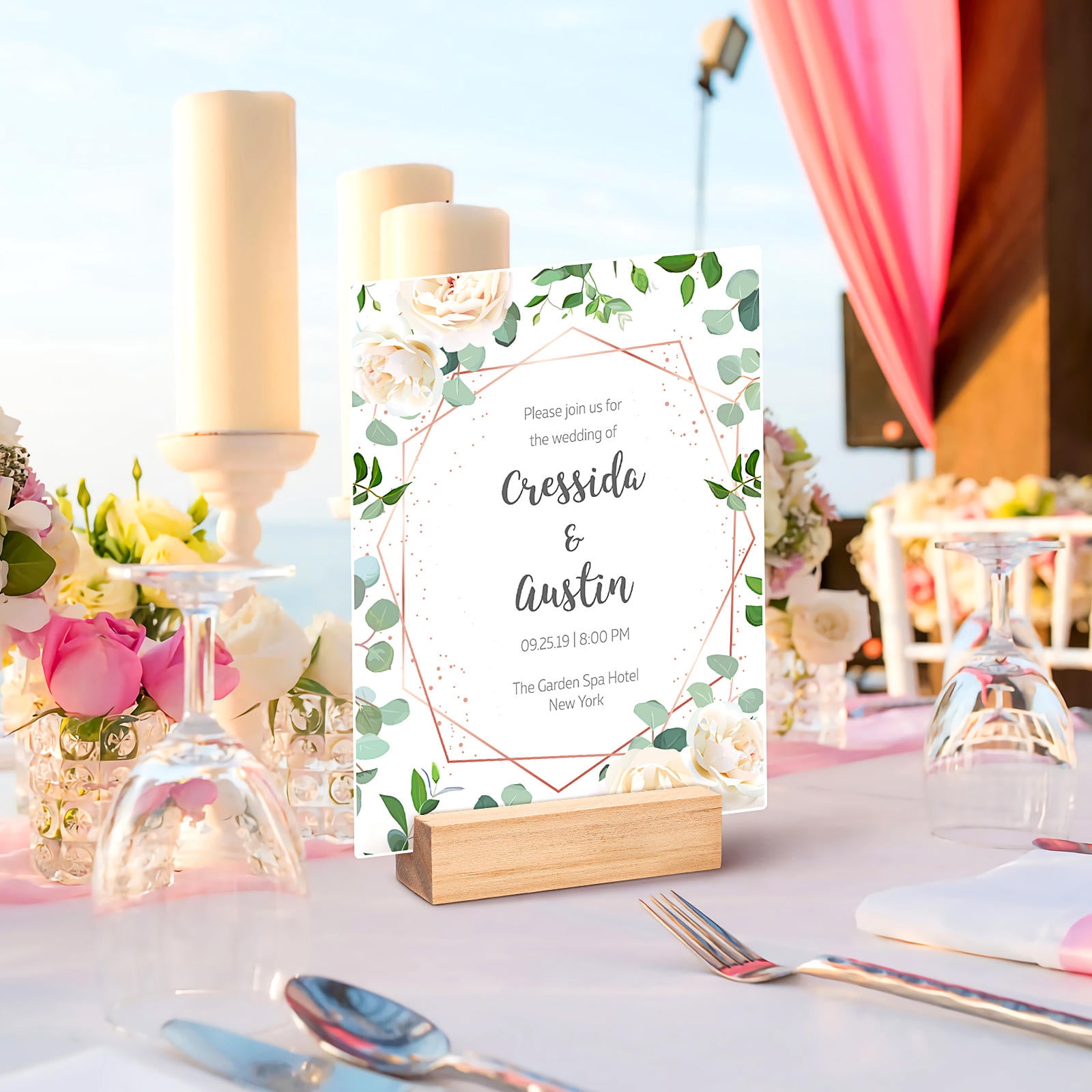 KONTONTY 12Set Wood Table Card Holders for Holding and Displaying Cards ...