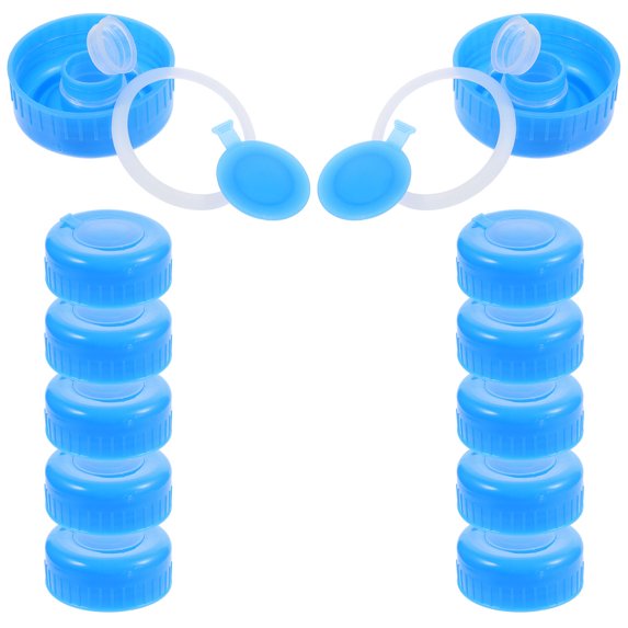KONTONTY 12pcs Reusable Plastic Water Jug Caps Water Bucket Sealing ...