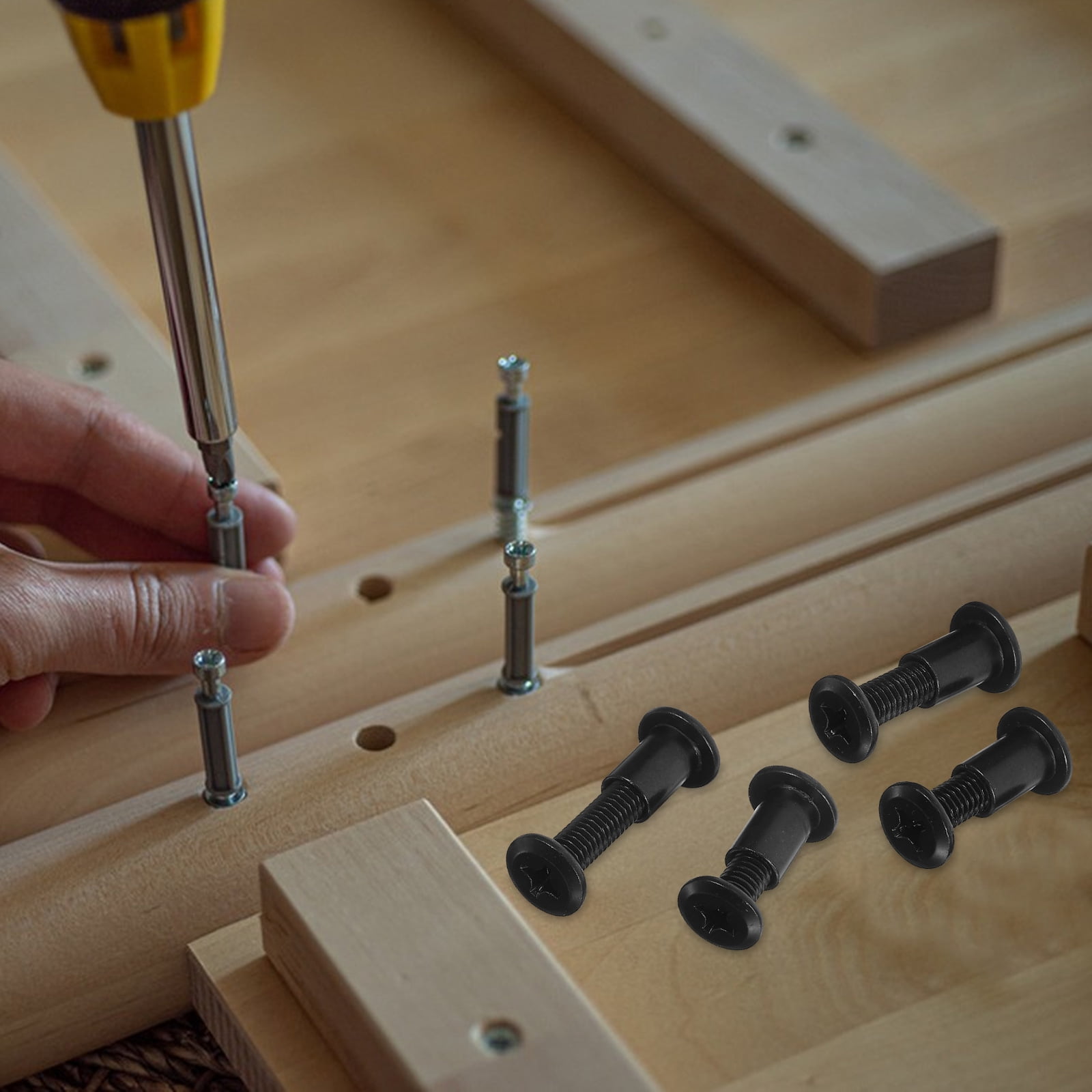 KONTONTY 170 Sets Carbon Steel Screws And Nuts Set Easy To Install ...