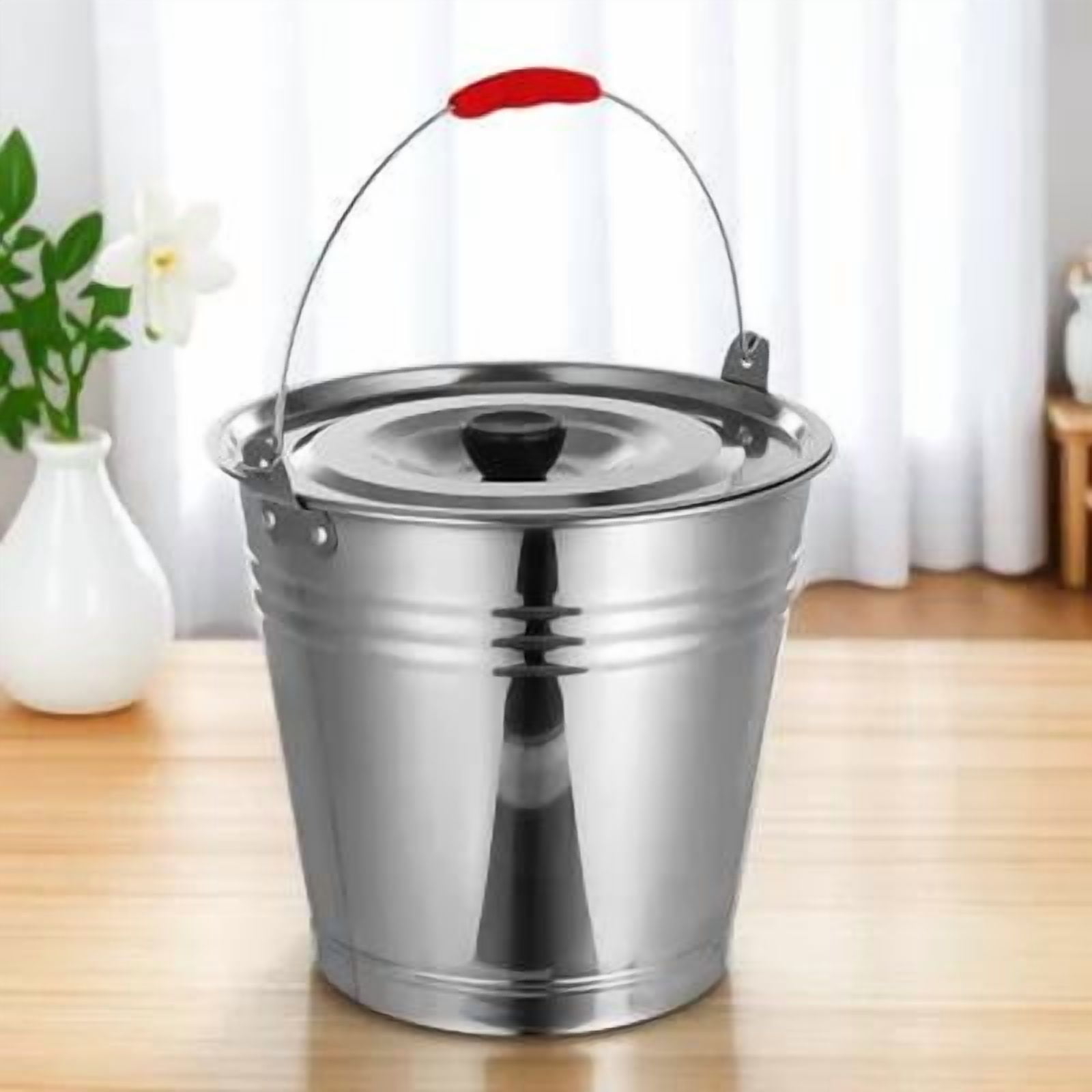 KONTONTY 1Pc Thickened Stainless Steel Ranch Milking Bucket Household ...