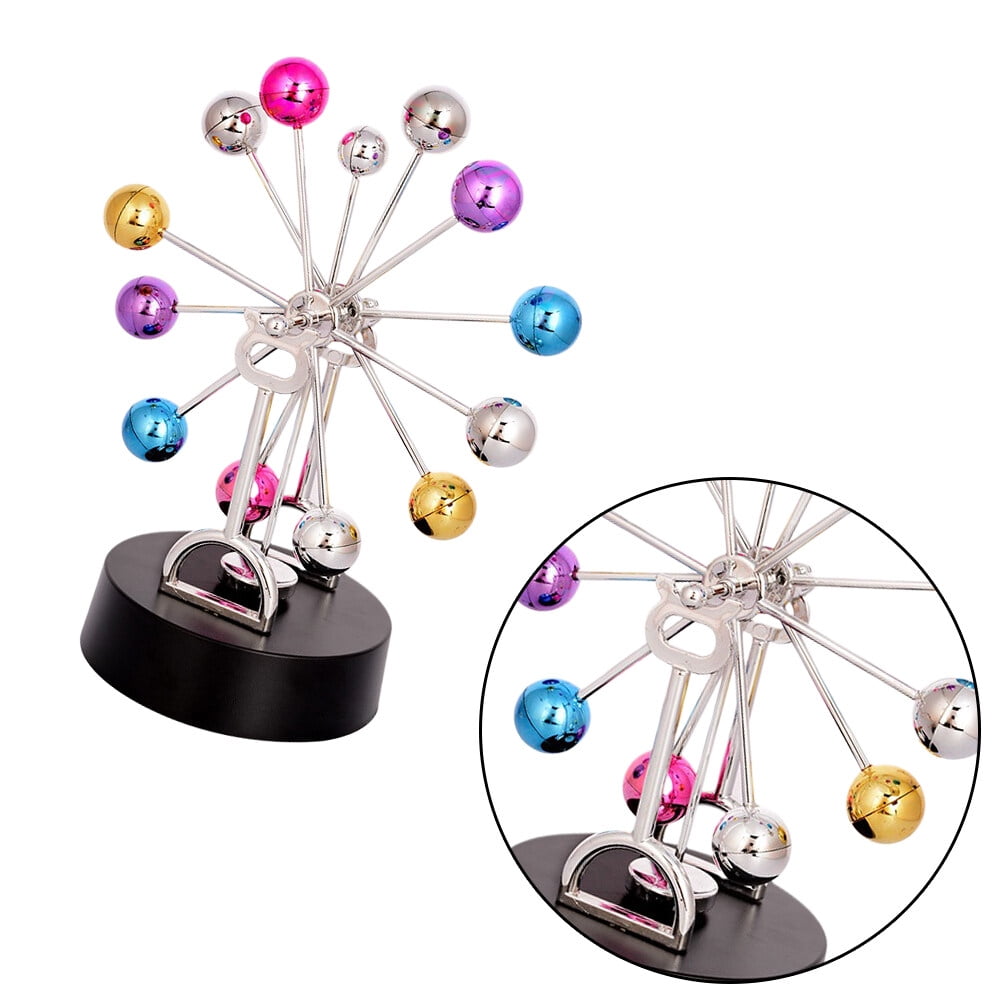 KONTONTY 1Pcs Perpetual Motion Toy Circular Wheel Multi Colored Plastic ...