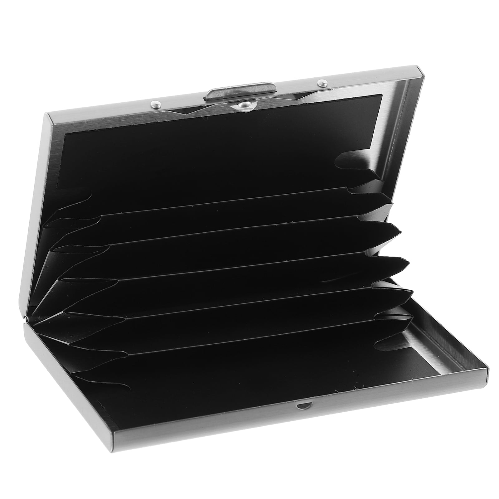 KONTONTY 1Pcs Security Card Holders Credit Wallet Holder Silver Pvc And ...