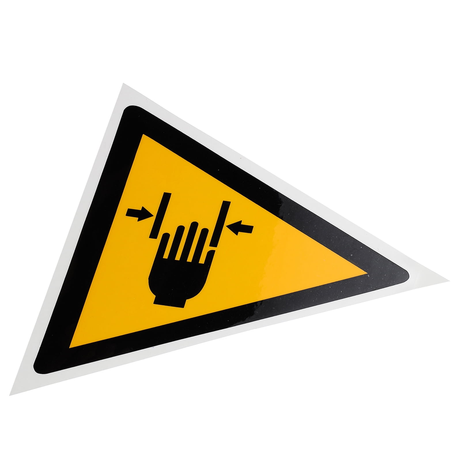 KONTONTY Hand Crushing Safety Decal, Black PP, Durable Warning Sticker ...
