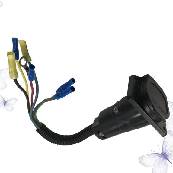 KONTONTY 1Set 7 Way RV Trailer Light Plug for Commercial Vehicles and ...