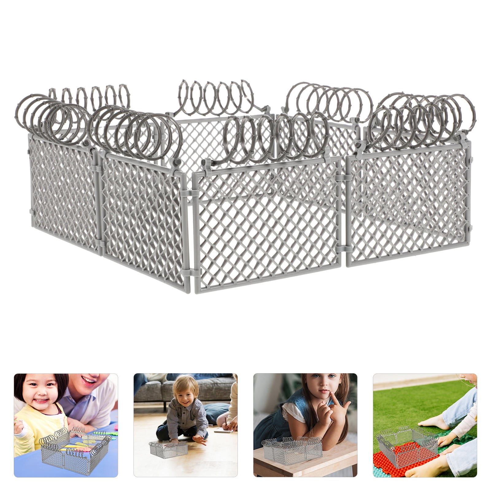 KONTONTY 1Set Mini Fences Model for Prison Scenes Diy Design ...