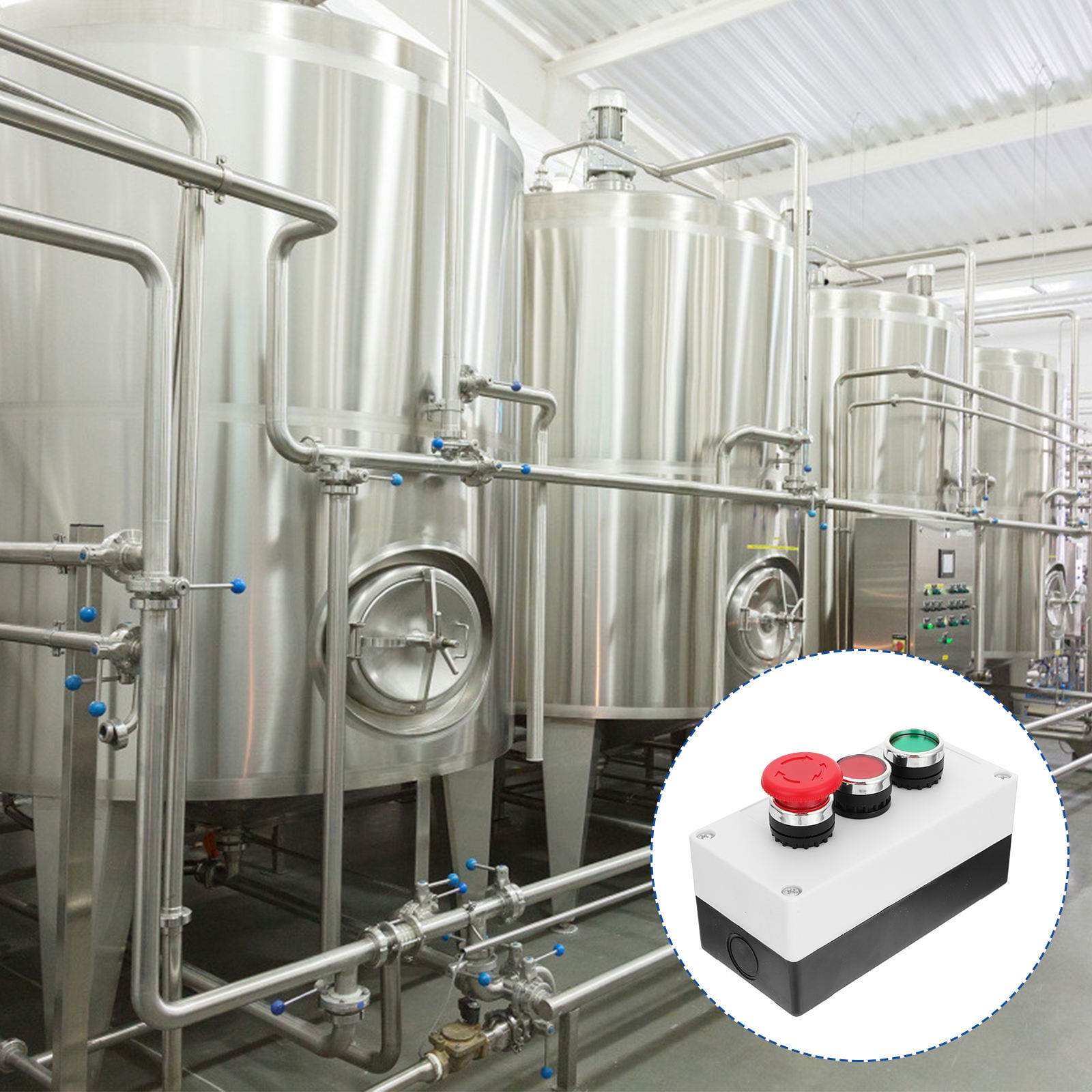 KONTONTY 1Set Rectangular Emergency Stop Start Switch Box Assorted ...