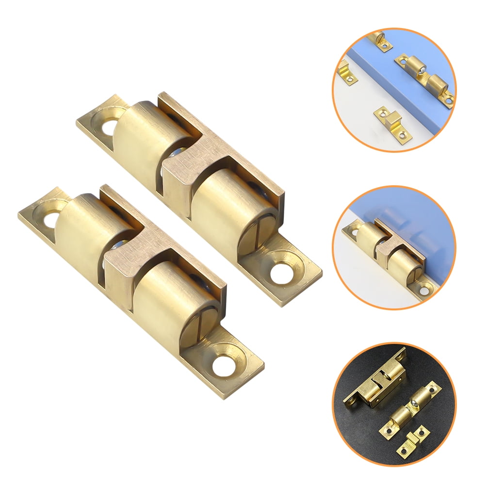 KONTONTY Copper Cabinet Tension Latches Yellow Brass Durable for Home ...