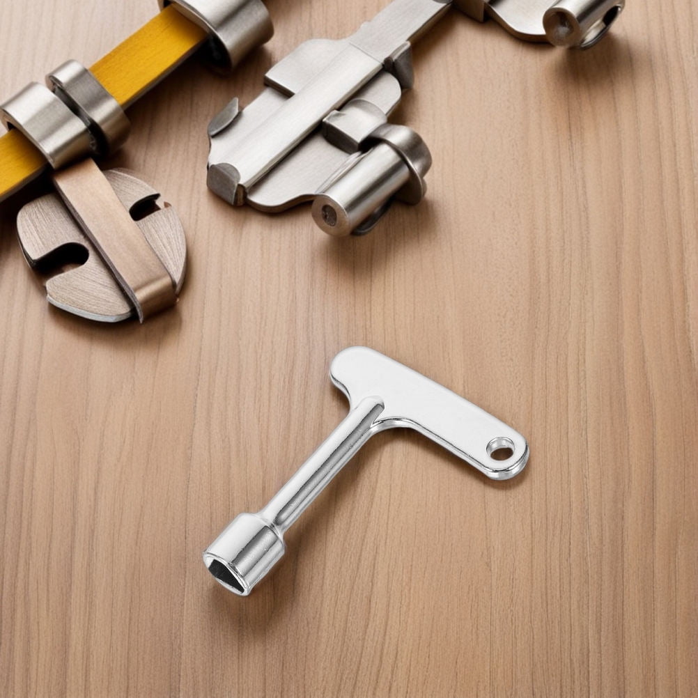 KONTONTY 2 Pcs Triangle Socket Spanner Key Electrical Cabinet Gas Water ...