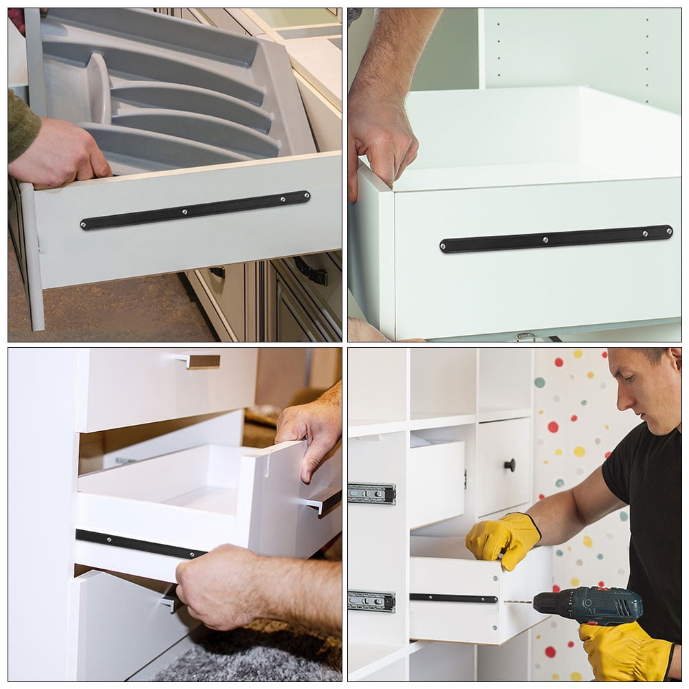 KONTONTY 2 Set Hardware Rail Drawer Slides Office 29.80X1.50X1.30CM ...