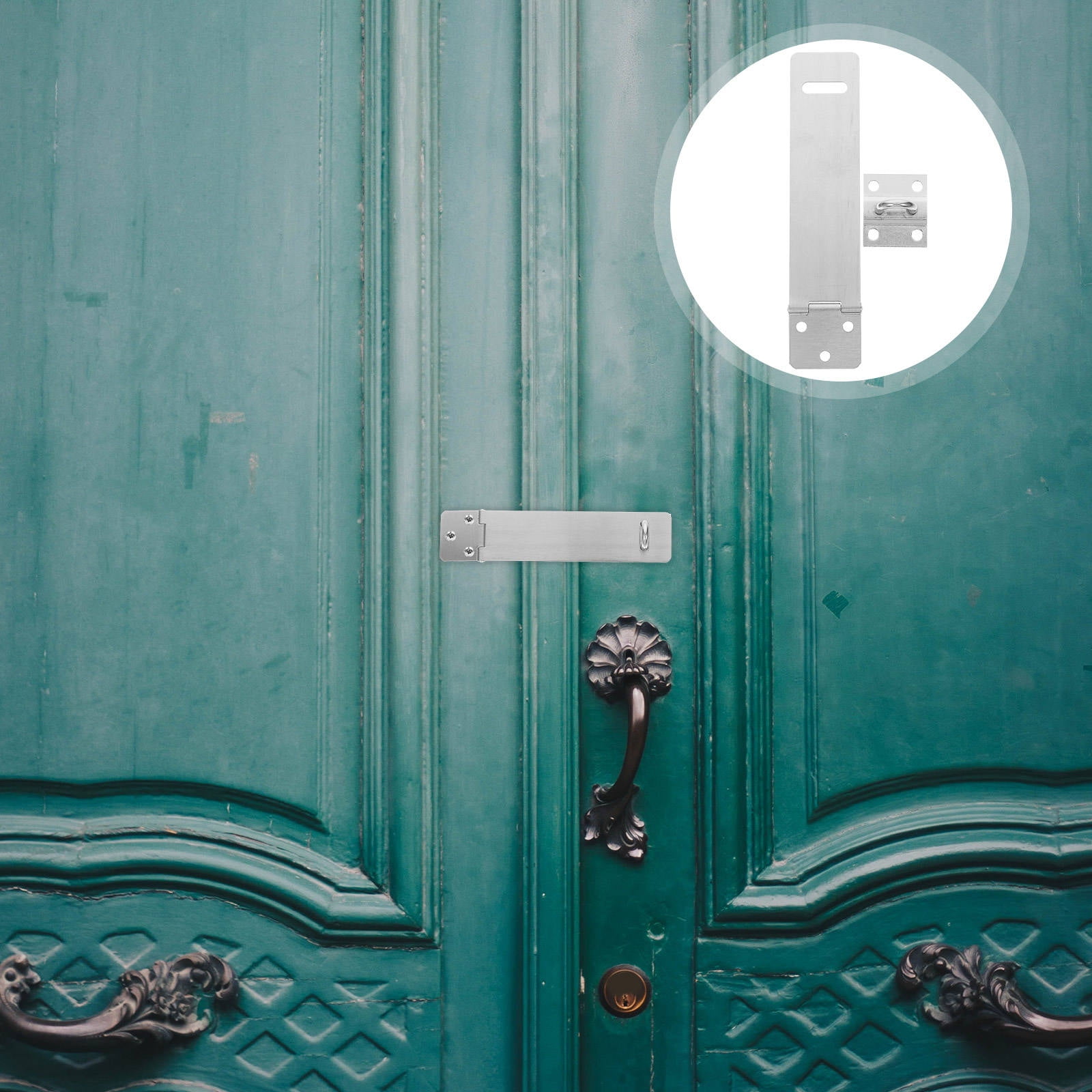 KONTONTY 2 Sets Stainless Steel Door Security Latch Hasp Lock For ...