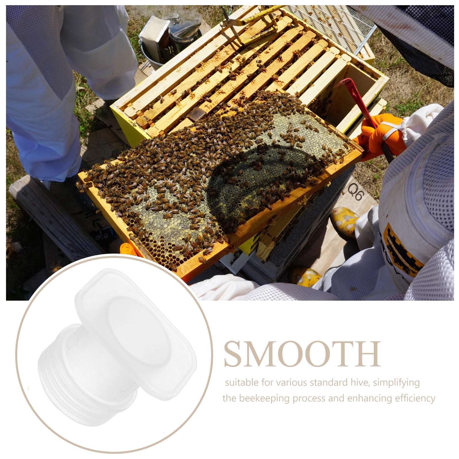 KONTONTY 20pcs Bee Bottle Feeder Accurate Drip Beehive Beekeeping Water ...