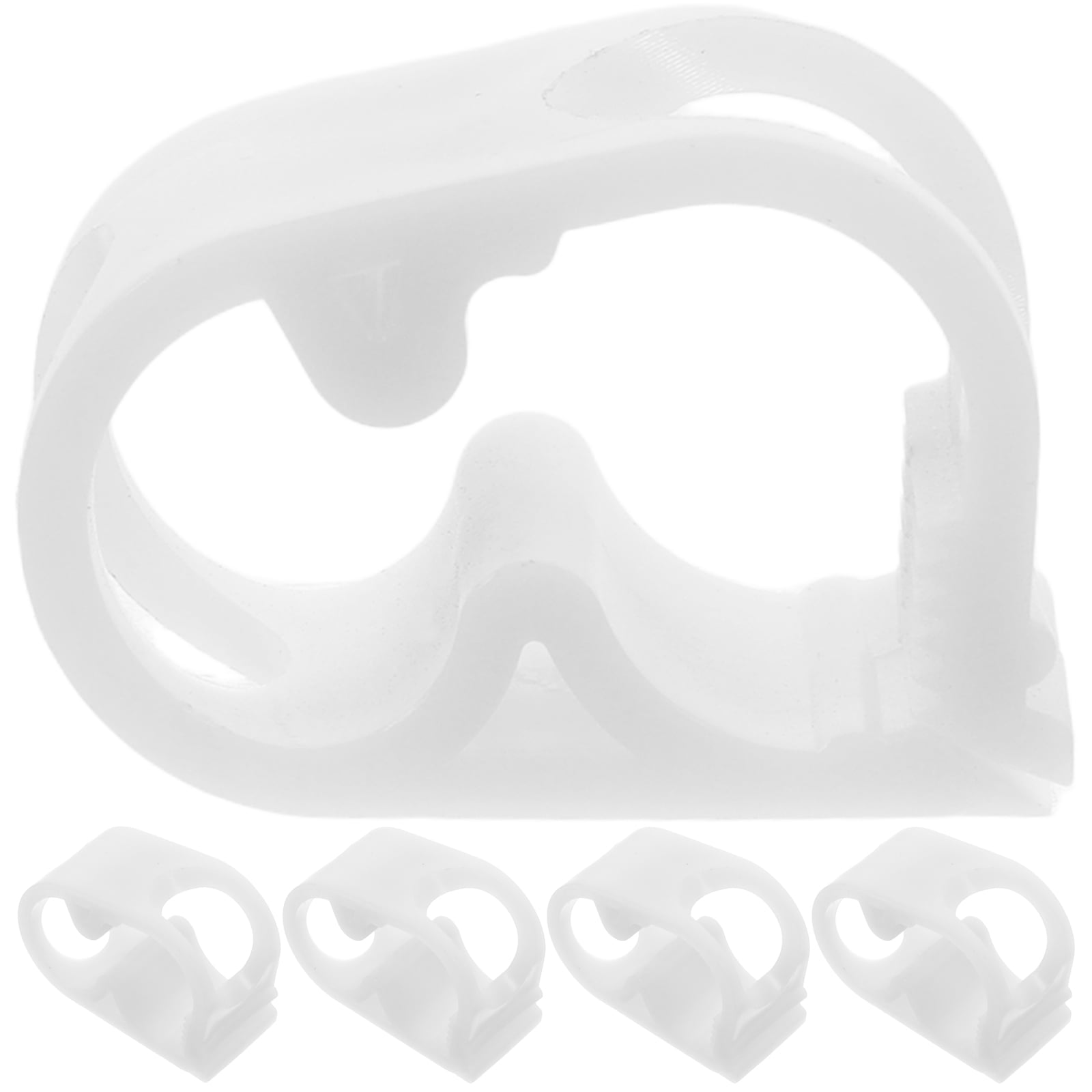 KONTONTY 20pcs White Adjustable Flow Control Clamps 1/4" - 5/16 ...