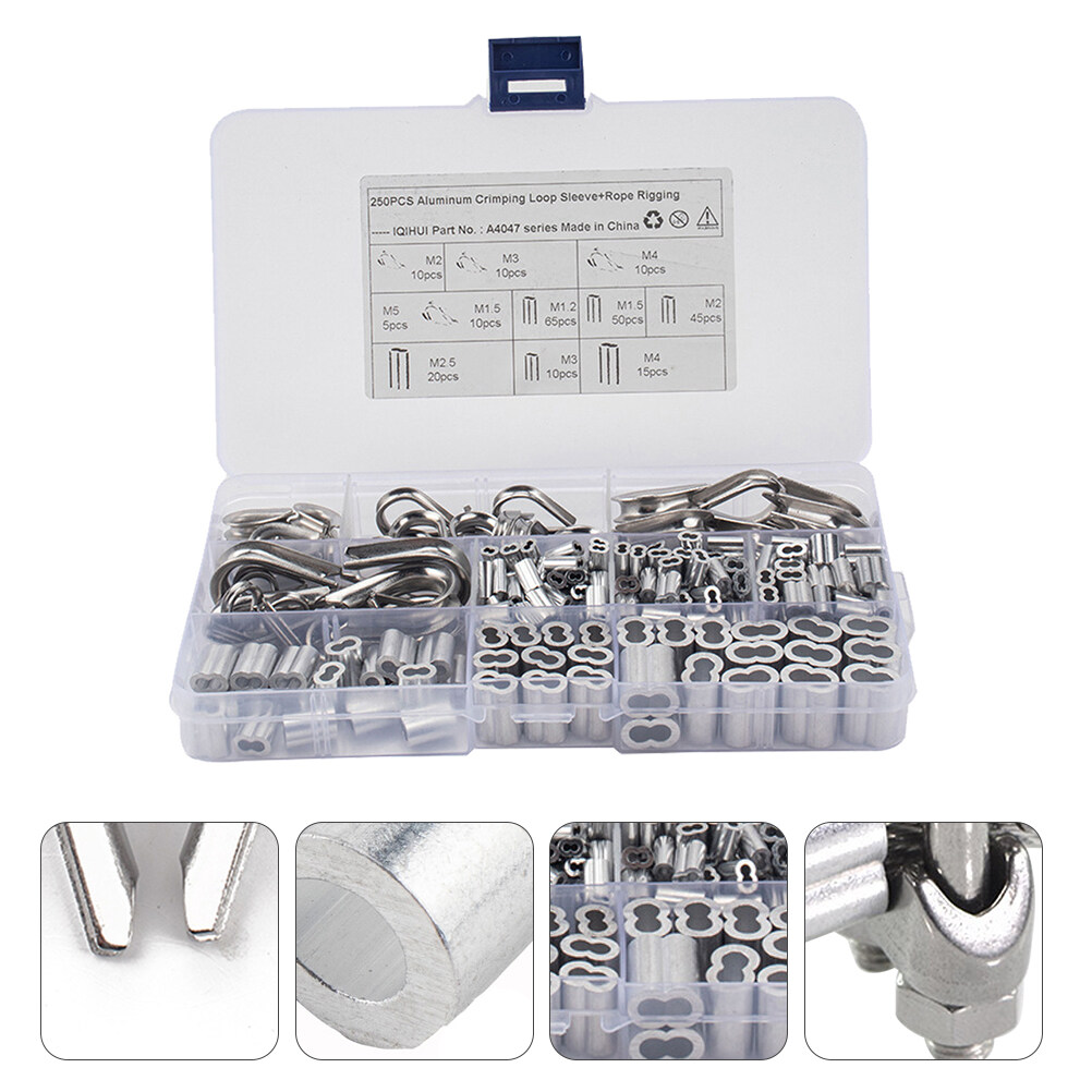 KONTONTY 250Set Double Barrel Ferrule for Wire and Cable in Various ...