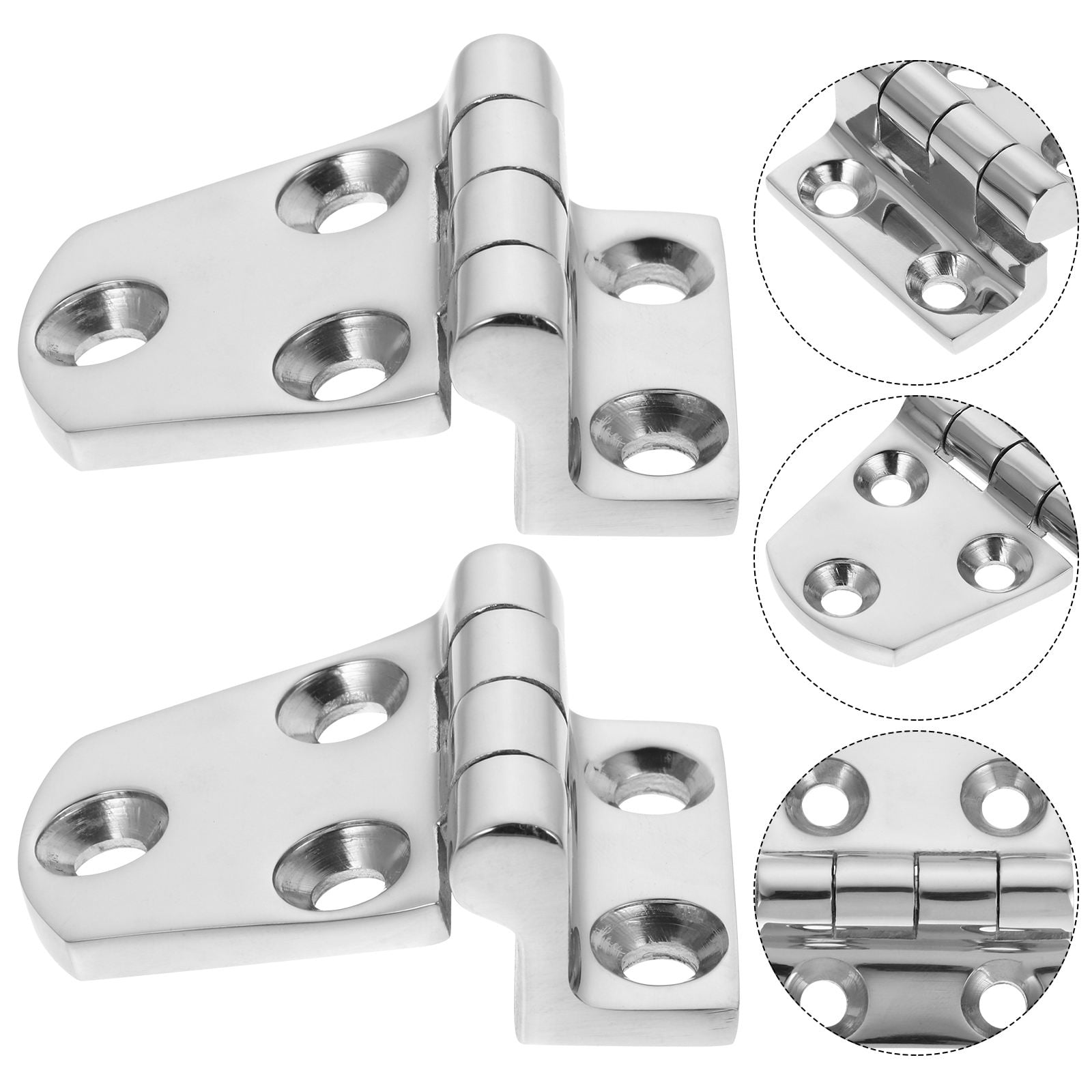 KONTONTY 2Pack Stainless Steel Hinge Metal Heavy Duty for Outdoor Use ...