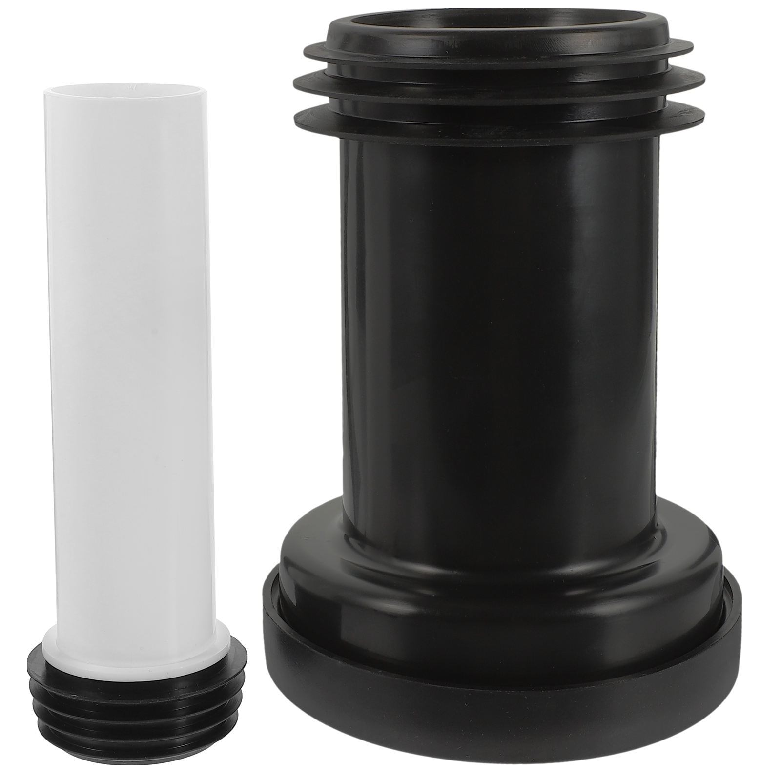 KONTONTY Toilet Tank Connector Part Toilet Connecting Pipe Black 2Pcs ...