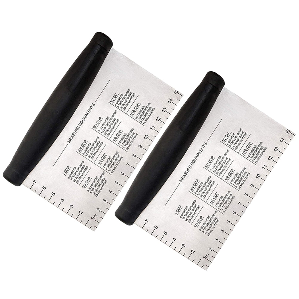 KONTONTY 2Pcs Dough Chopper Stainless Steel for Baking and Grilling ...