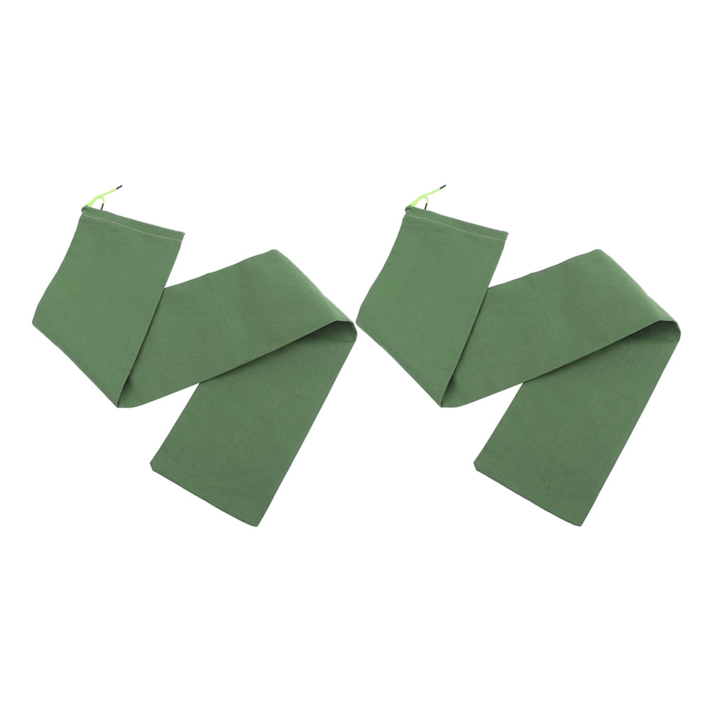 KONTONTY Green Empty Canvas Sandbags 2-Pack Absorbent Flood Control ...