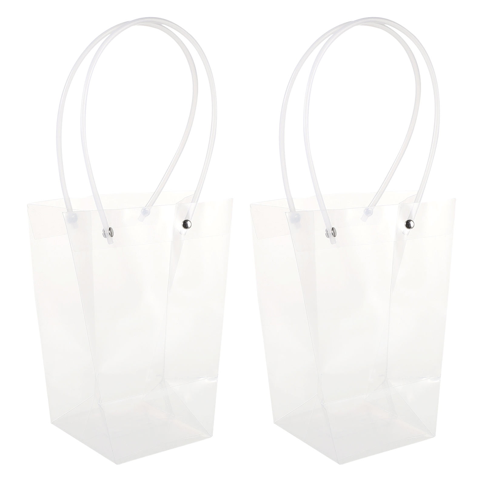 KONTONTY 2Pcs Tote Bag for Flower Bouquet Storage in Transparent ...