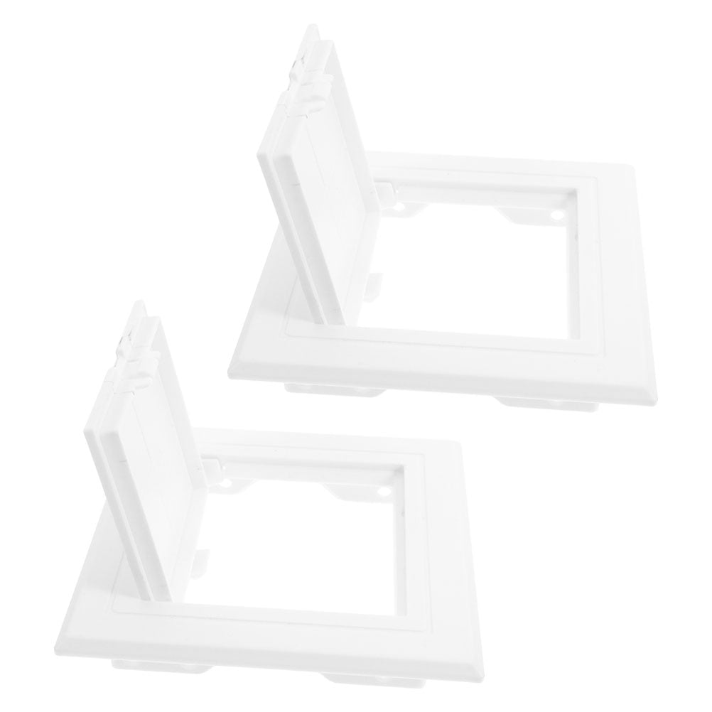 KONTONTY 2pcs Abs Ceiling Hatch Cover White Plastic Access Panels For ...