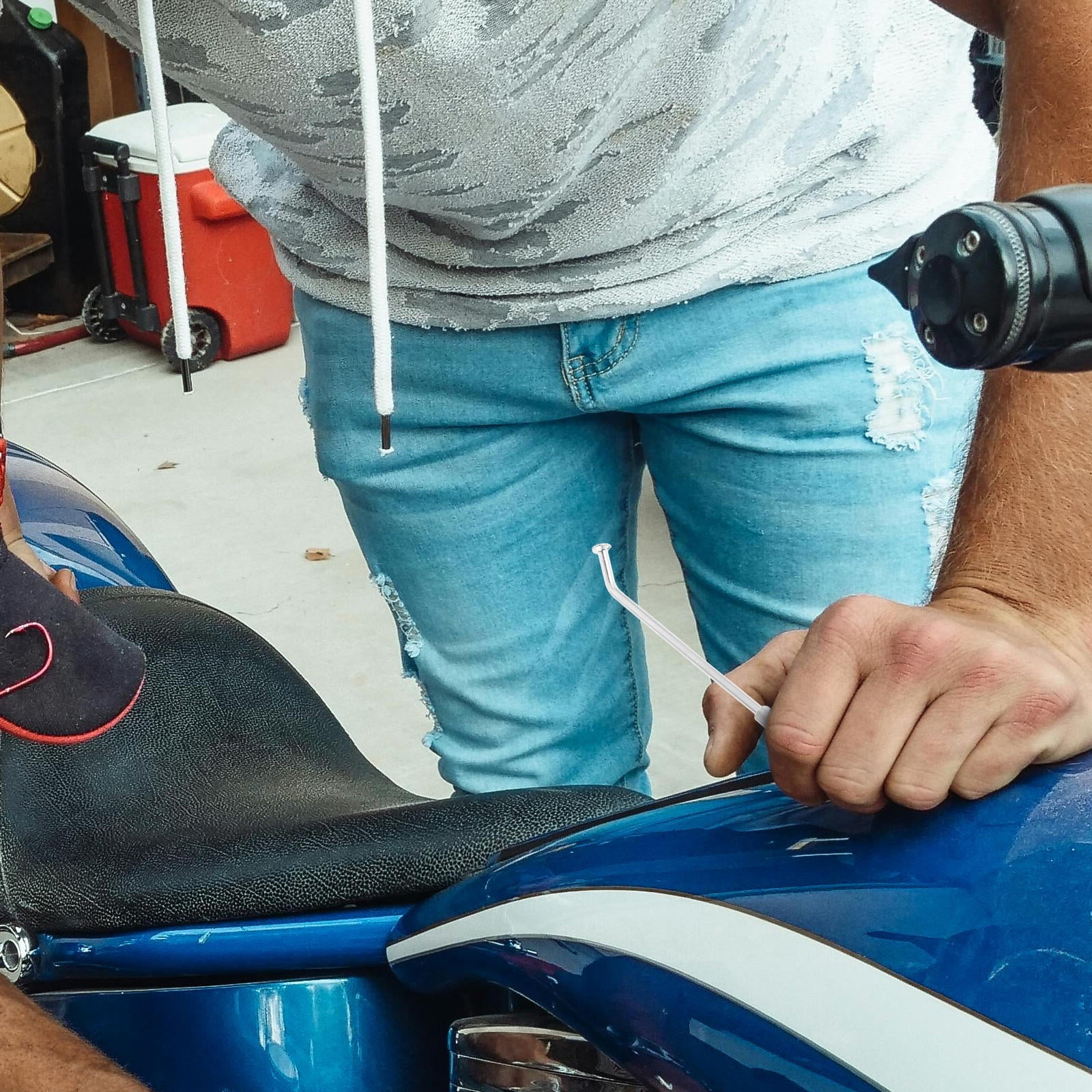 KONTONTY Motorcycle Wheel Spokes for Front and Rear Rims Enhance ...