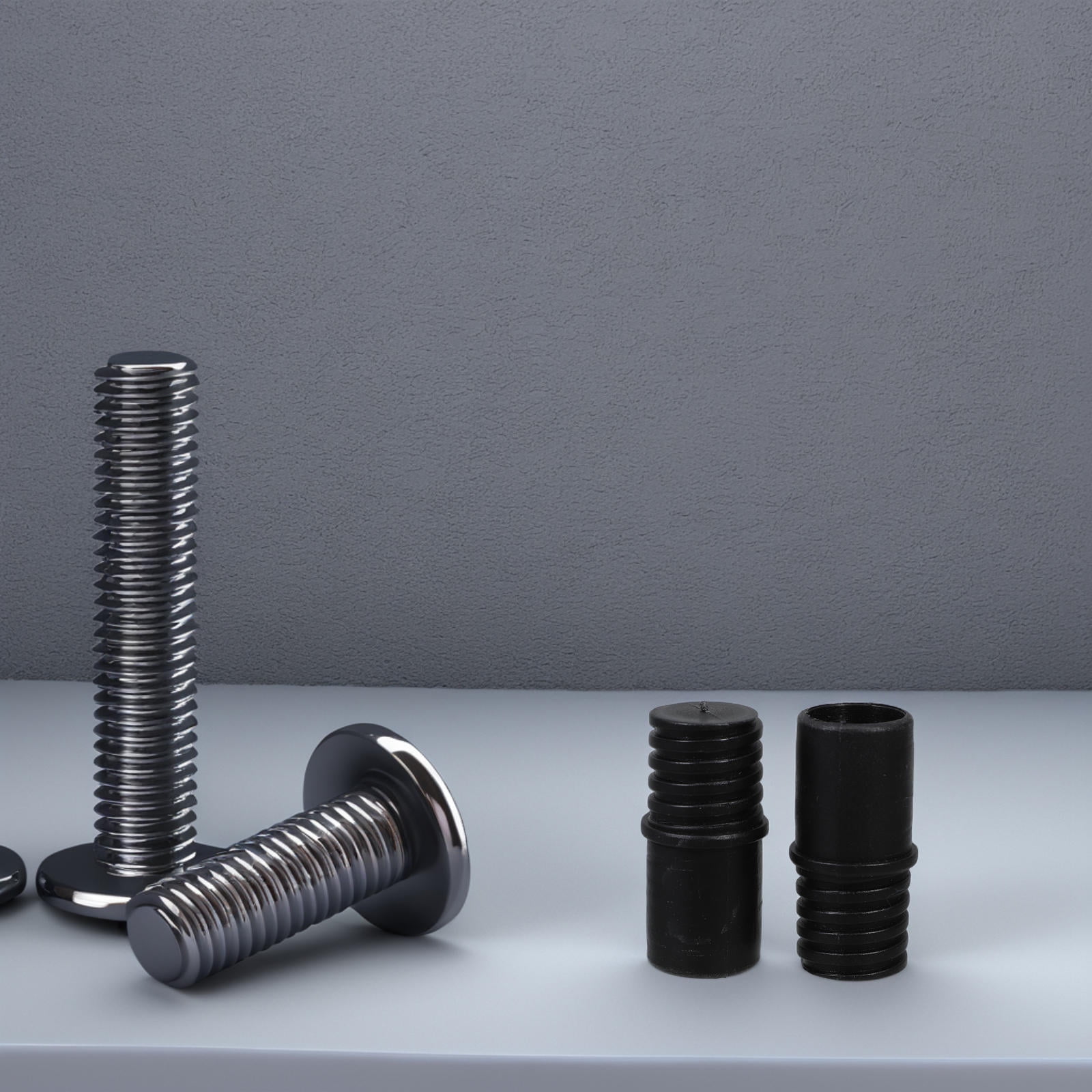 KONTONTY 2pcs Broom Handle Threaded Tip Replacement 22mm Extension Pole ...