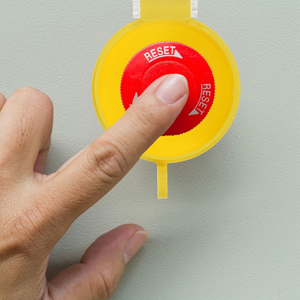 KONTONTY 2pcs Emergency Stop Button Lockout Transparent Plastic Switch ...