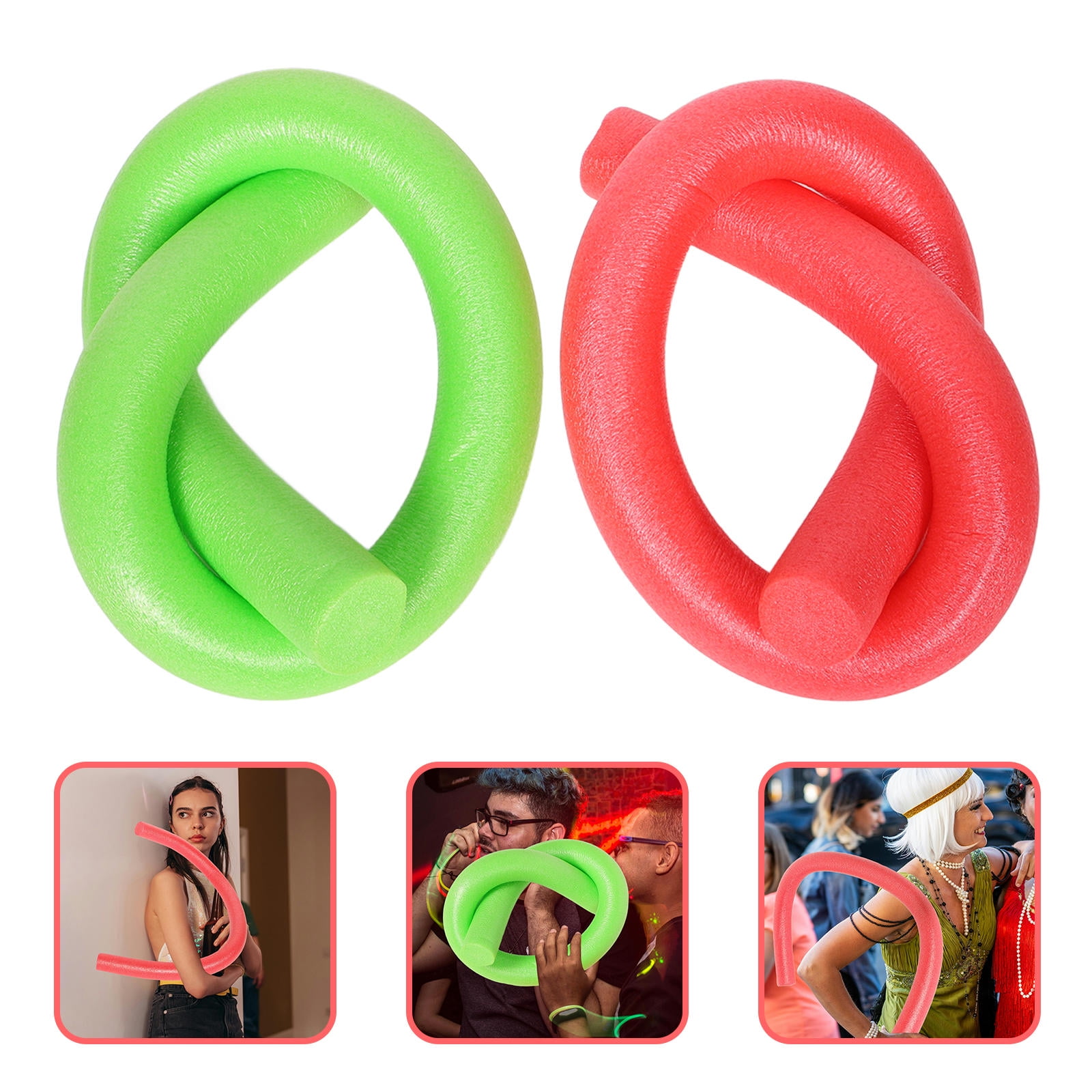 KONTONTY 2pcs Jumbo Pool Noodles Bulk Foam Swim Aids Large Bright ...
