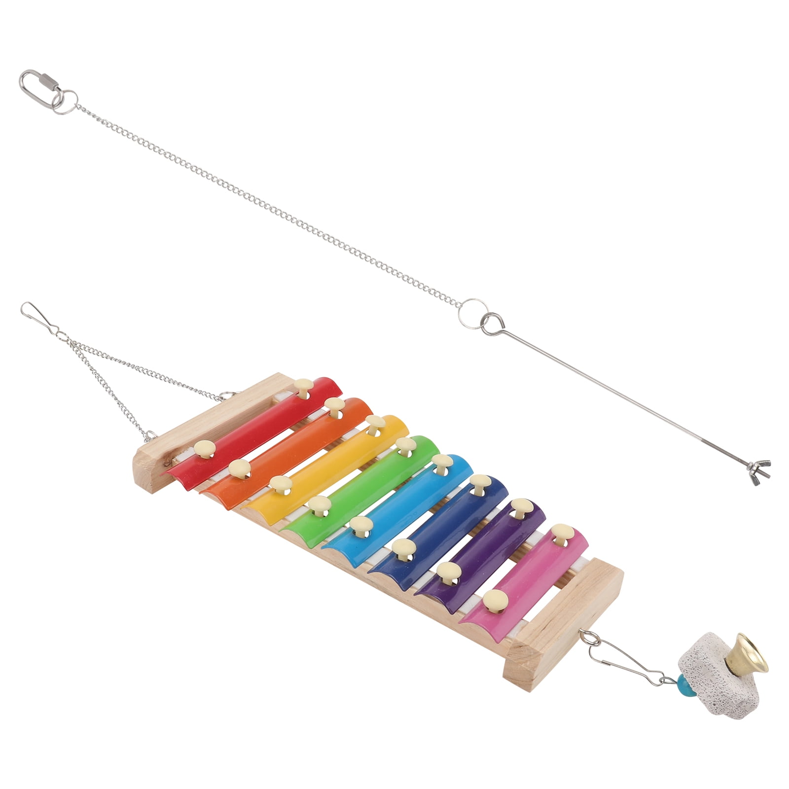 KONTONTY 2Pcs Stainless Steel Parrot Plaything Fruit Fork Lightweight ...
