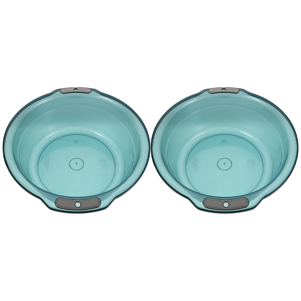 KONTONTY 2pcs Plastic Washing Basin Kitchen Wash Basin Plastic Tubs ...