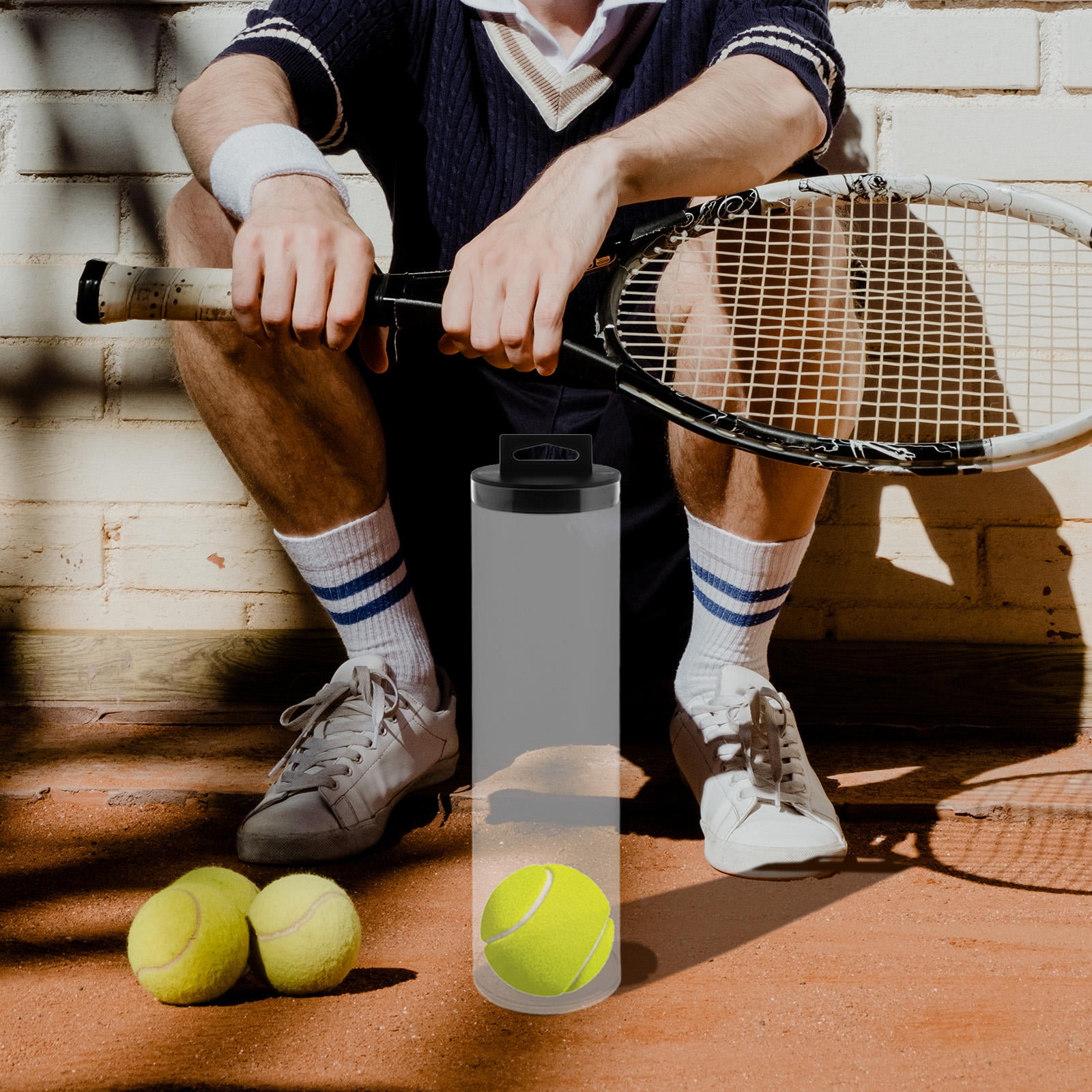 KONTONTY 2pcs Transparent Ball Holder Cylindrical Ball Container Clear ...