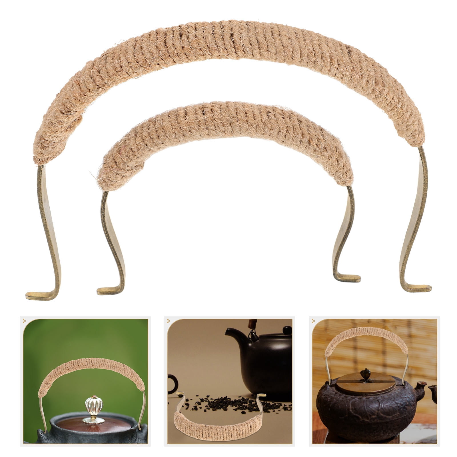KONTONTY 2pcs U-Shape Handle Replacement For Ceramic Teapots And ...