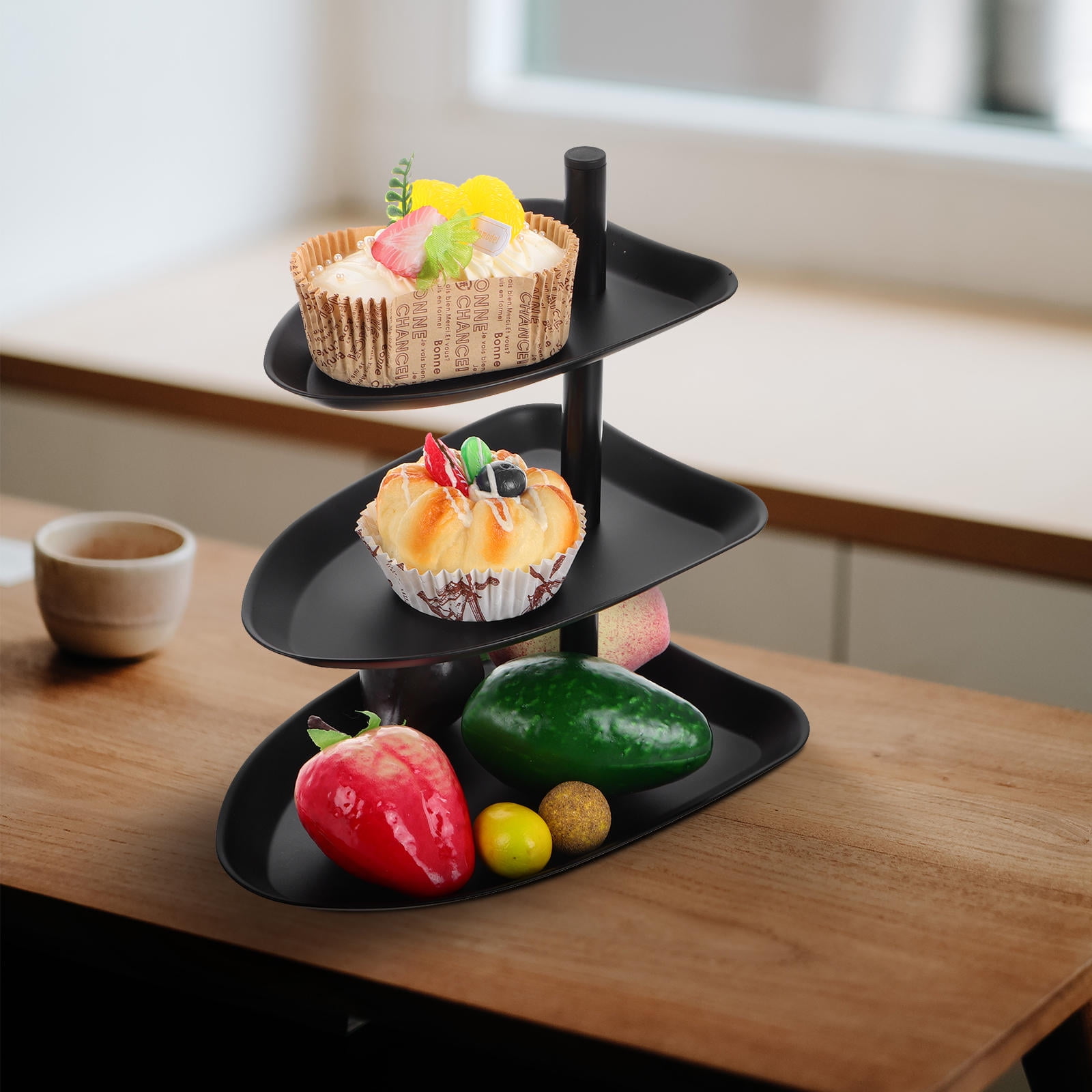 KONTONTY 3 Tier Serving Tray Platters Three Layered Plate for Party ...