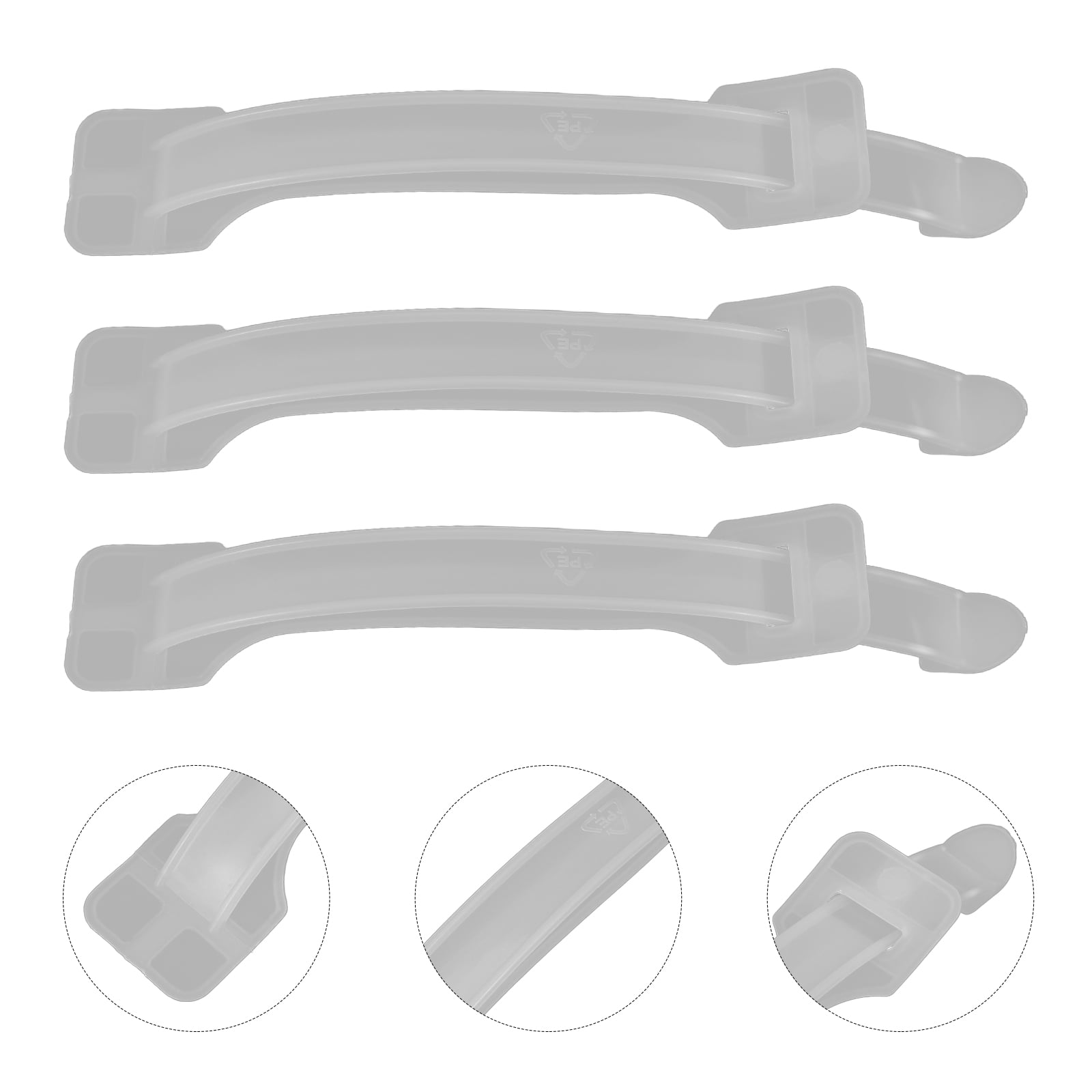 KONTONTY 30PCS Plastic Carry Handles for Gift Boxes Cardboard Box ...