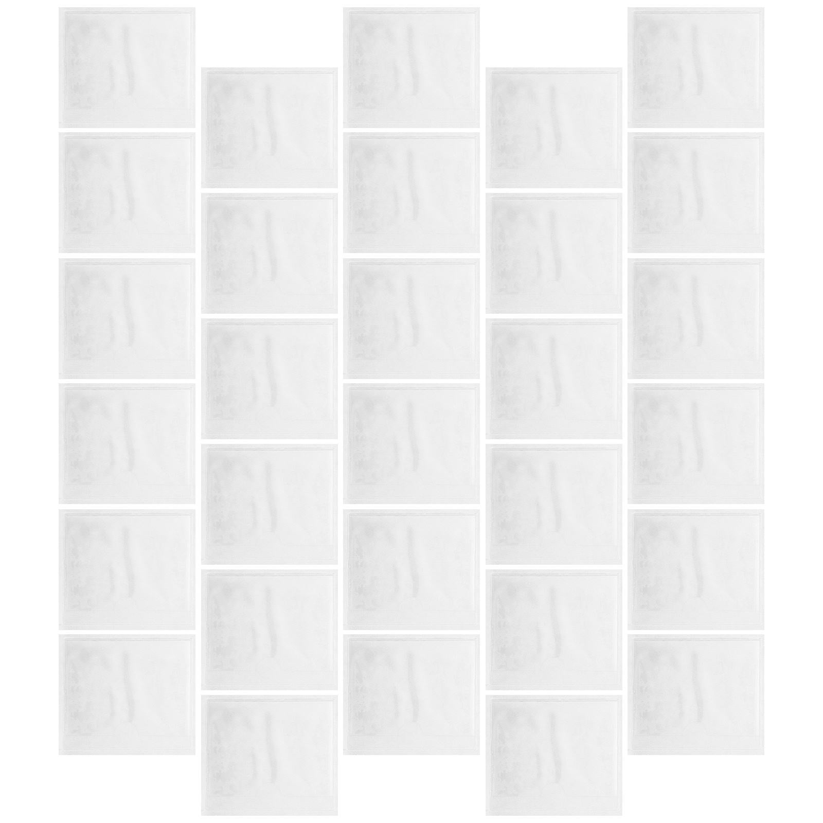KONTONTY 30Pcs Self-Adhesive Label Holders Transparent PVC for ...