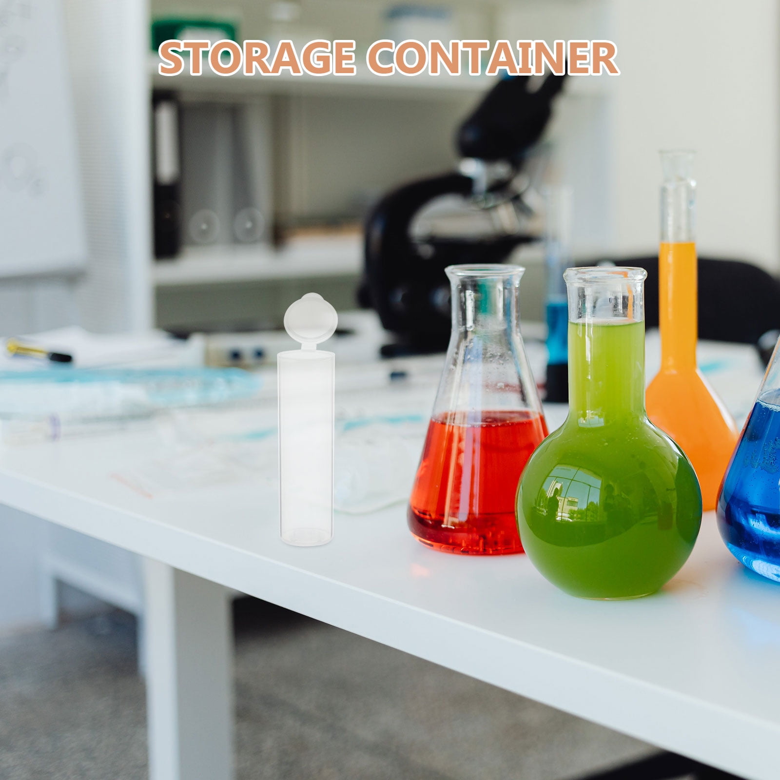 KONTONTY 30pcs Airtight Sealing Plastic Container Clear Container Tubes ...