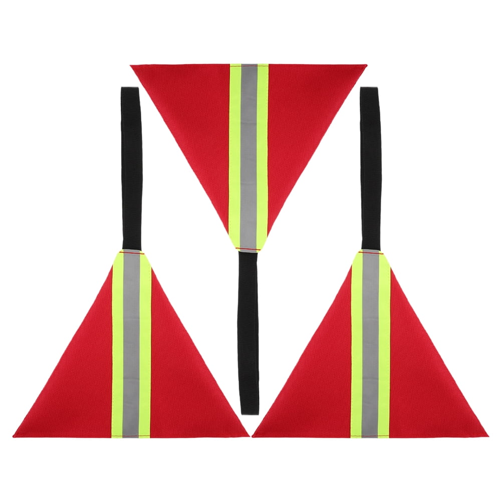 KONTONTY 3pcs Kayak Reflective Safety Flag Warning Flag For Trailer ...