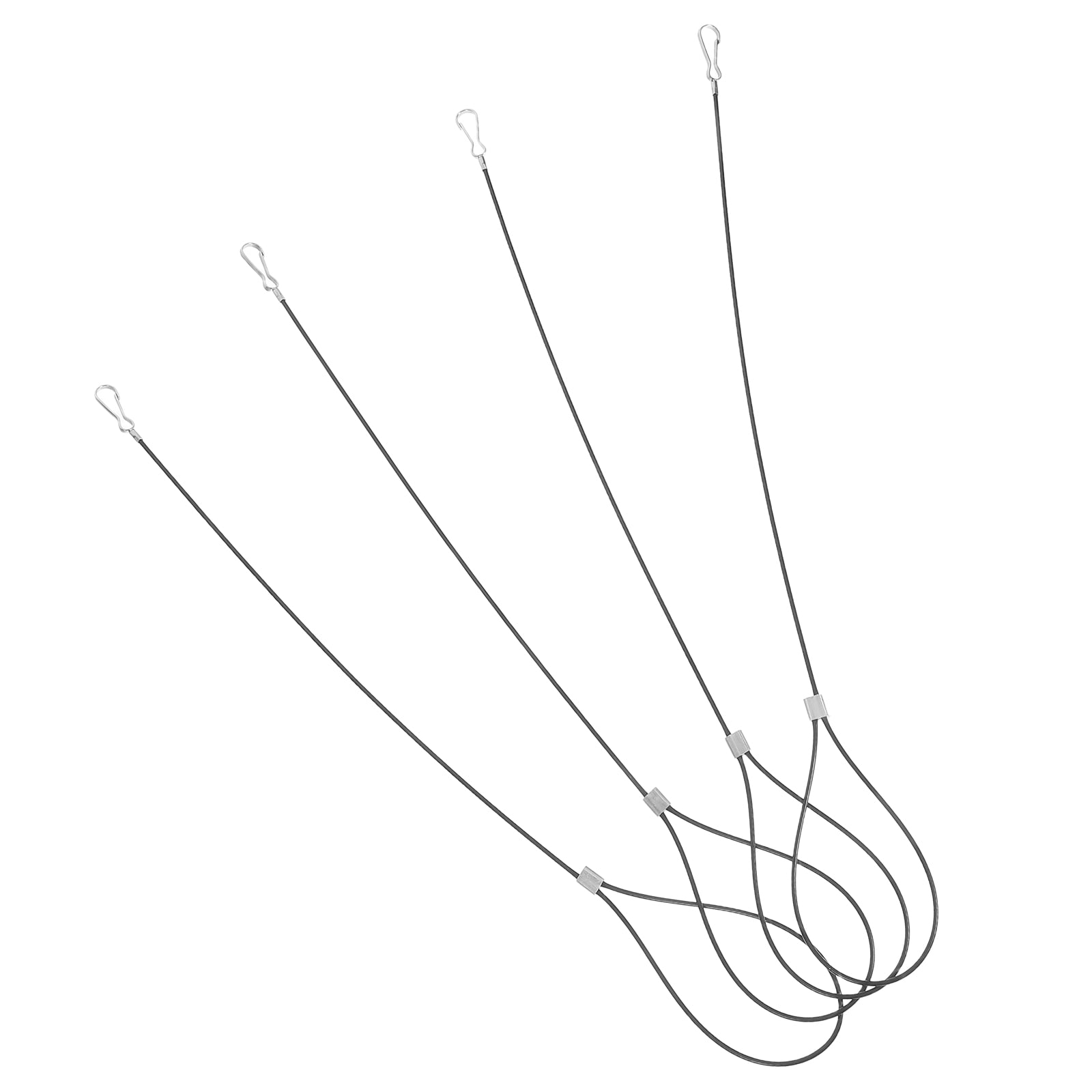 KONTONTY 4 Pcs Stainless Steel Adjustable Gate Latch Cable Pull Gate ...