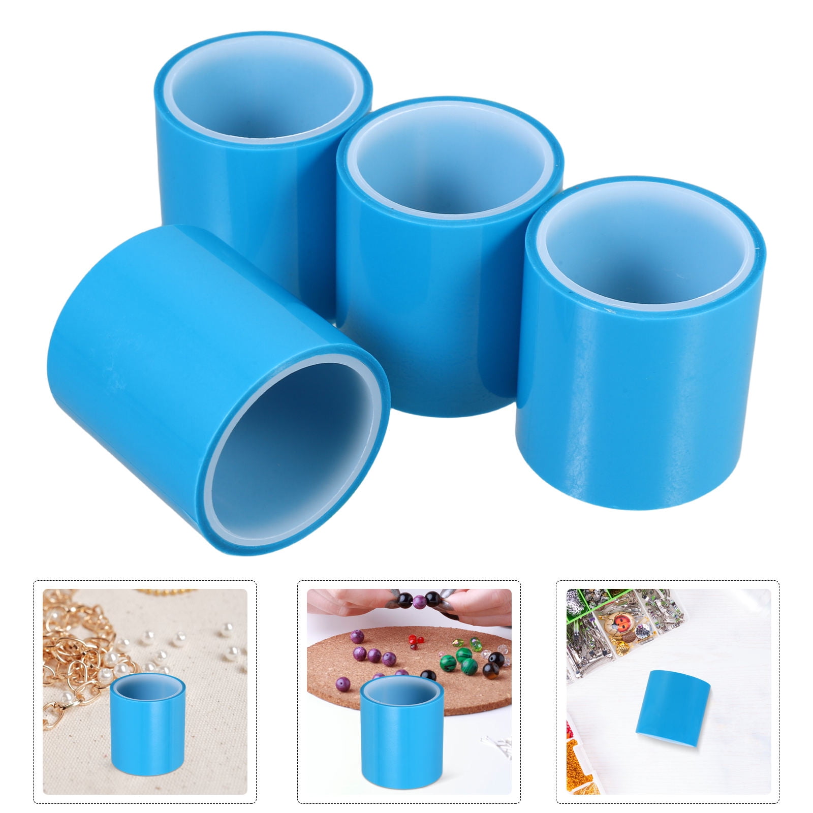 KONTONTY 4 Rolls Of Resin Tape Craft Supply Seamless Uv Tape Epoxy ...