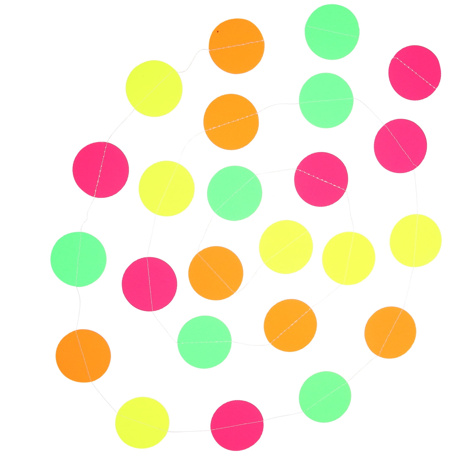 KONTONTY 4 Sets Neon Decorations for Glow Party Fluorescent Paper ...