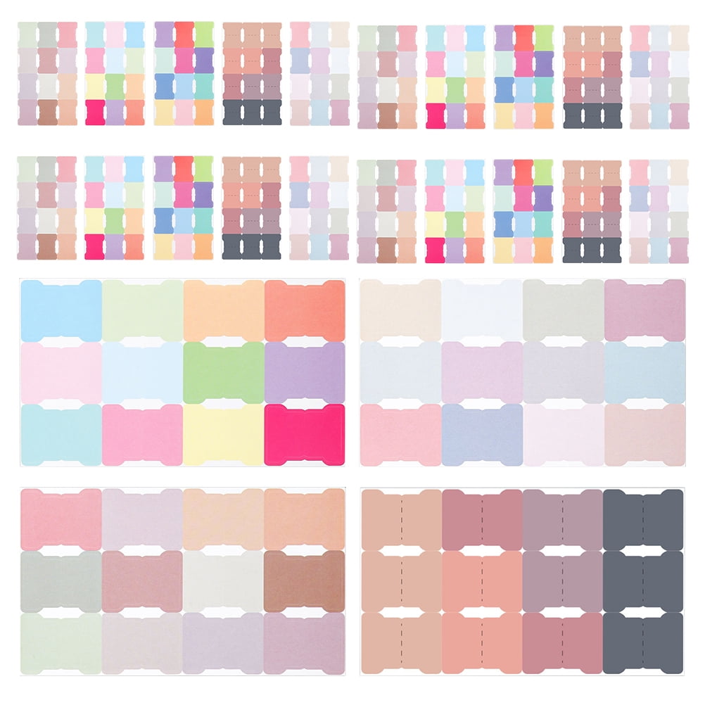 KONTONTY 40 Sheets Blank Writable Sticky Tabs for Planners Multicolor ...