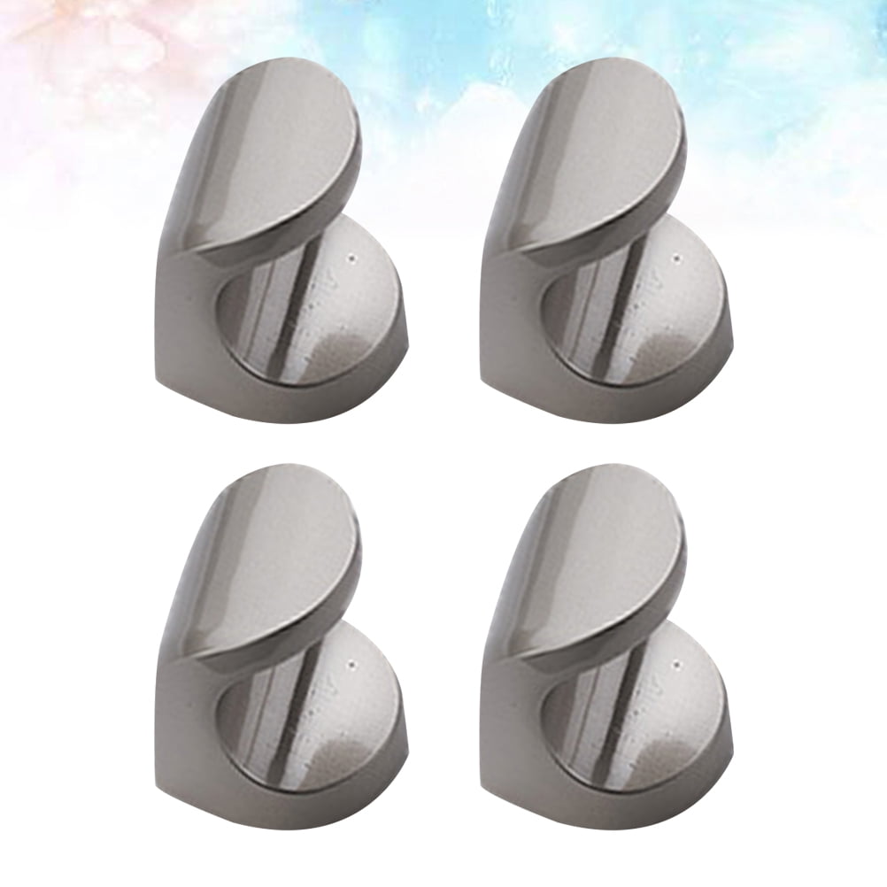 KONTONTY 4Pcs Silver Sand Nickel Color Minimalist Hand Grip Cabinet ...