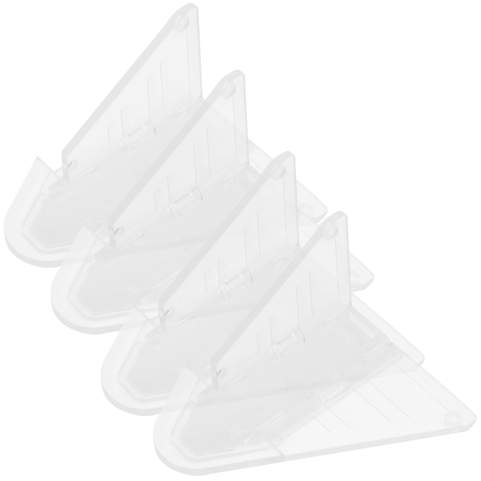 KONTONTY 4-Pack Transparent Sliding Door Locks for , No Screw ...