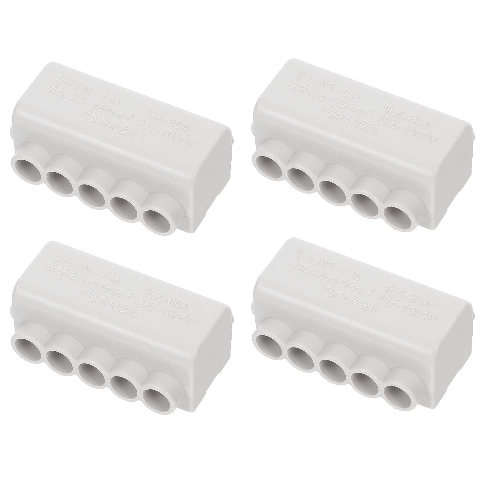 KONTONTY 4pcs Fixed Connector Block Quick Install Electrical Terminal ...
