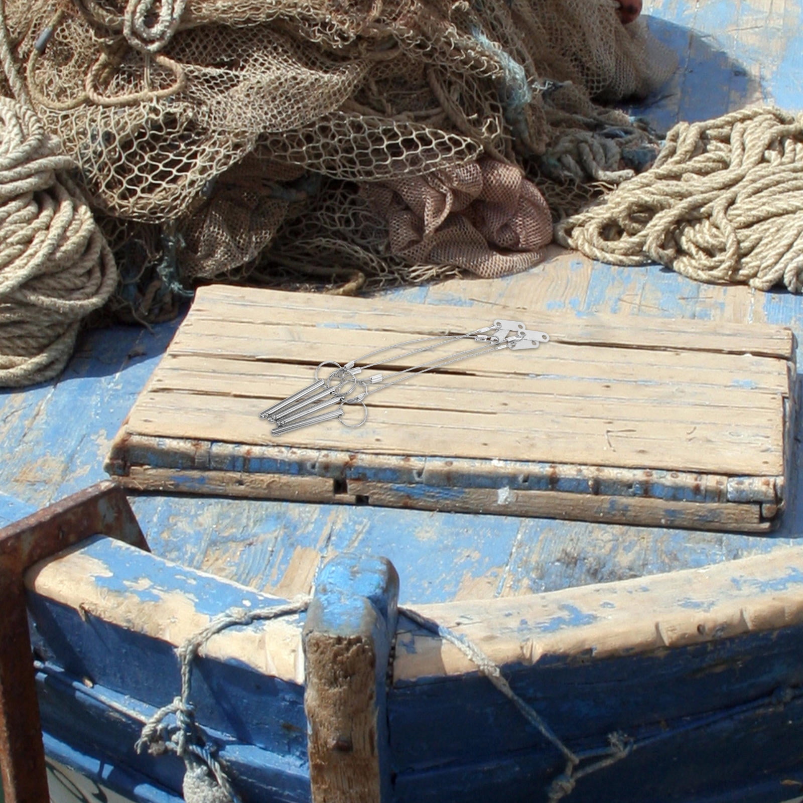 KONTONTY 4pcs Quick Release Pins Carbon Steel Spring Locking Cotter Pin ...