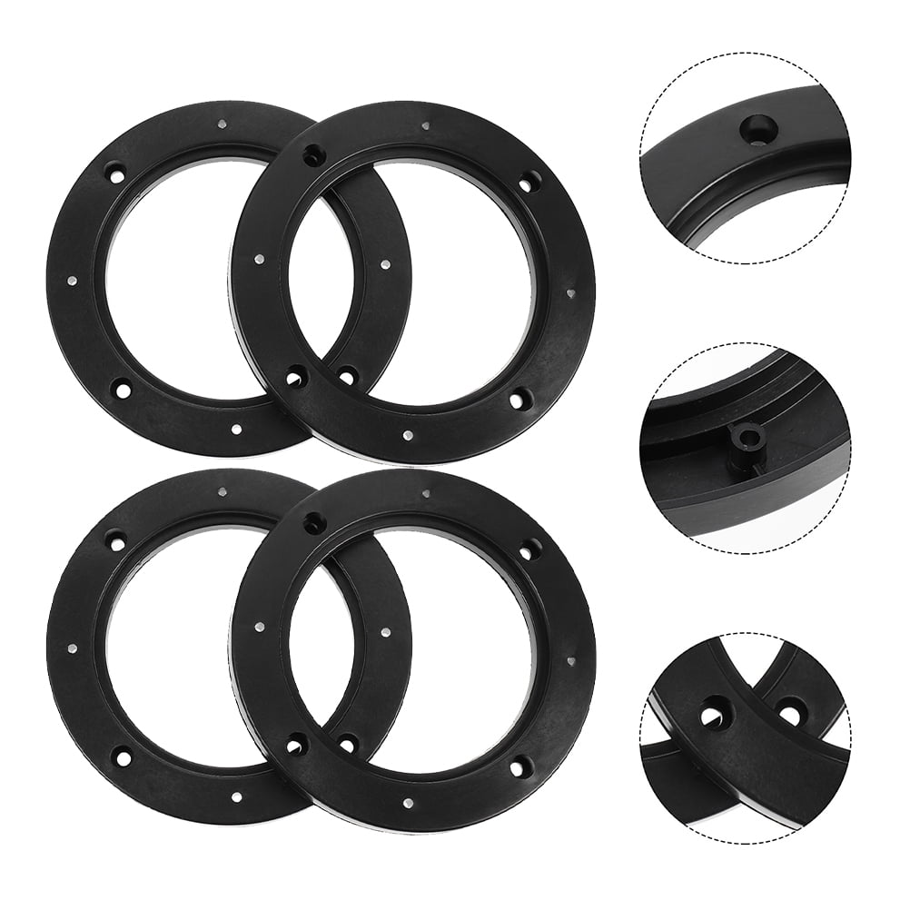 KONTONTY 4pcs Universal 4 inch ABS Speaker Spacer Rings Car Audio ...
