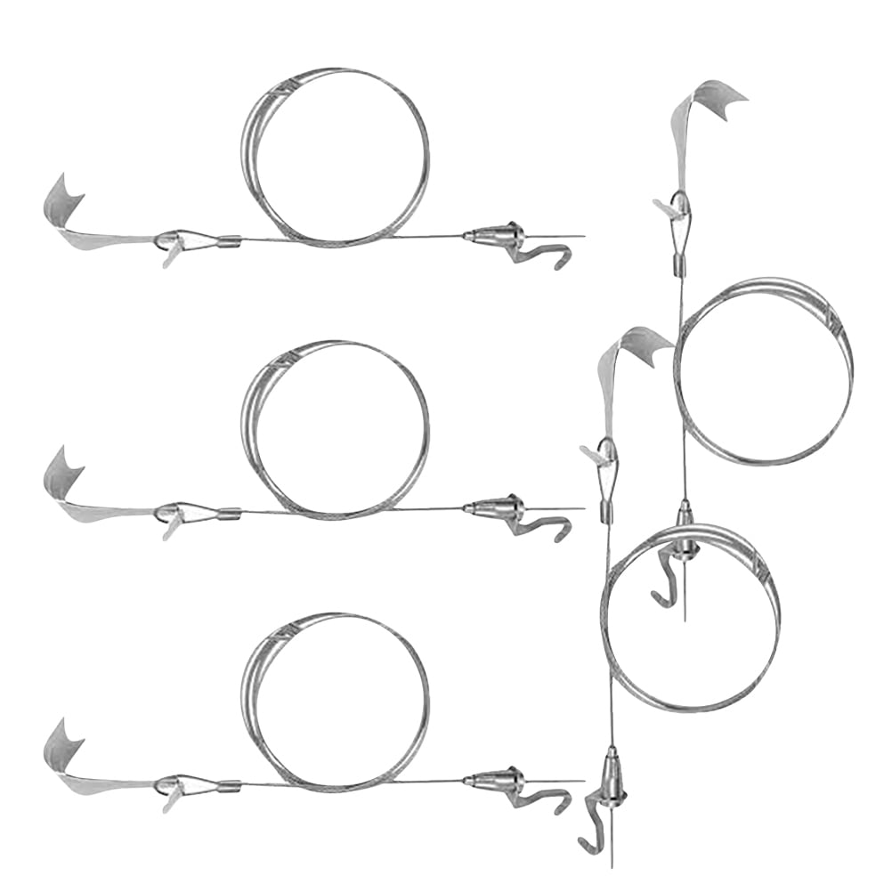 KONTONTY 5 Sets Of Adjustable Picture Hanging Wire Hooks Picture Rail ...