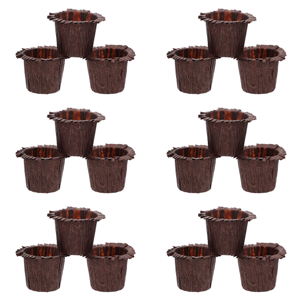 KONTONTY 50 Pcs Bake Light Pink Cupcake Liners Cups Father - Walmart.com