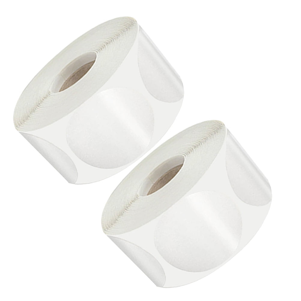 KONTONTY 500 Stickers per Roll Envelope Sealing Stickers Transparent ...