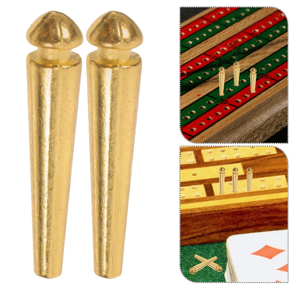 KONTONTY 50Pcs Cribbage Pegs Metal Board Game Pins for Family and ...