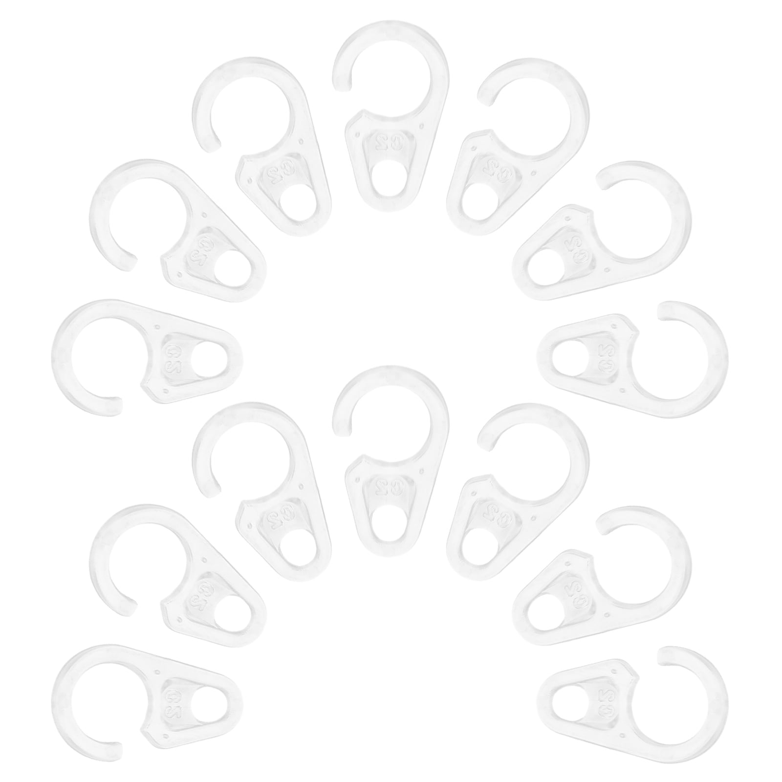 KONTONTY 50pcs Plastic Curtain Hooks Pinch Curtain Clips Ratchet System ...